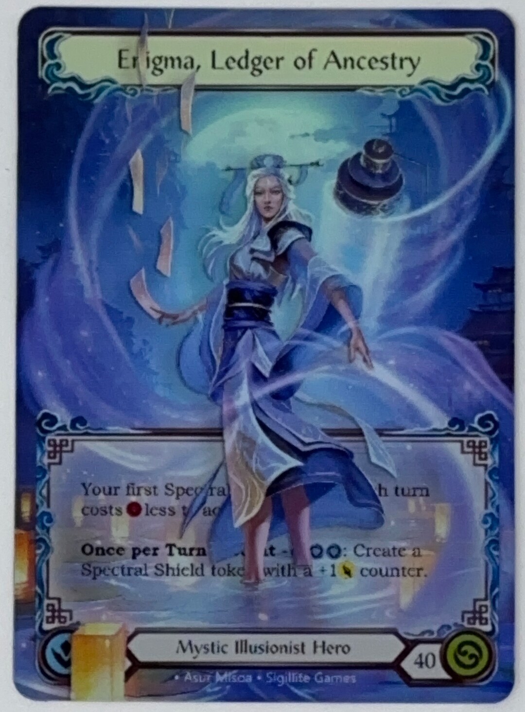 Enigma, Ledger of Ancestry Alter Token Flesh and Blood TCG - Etsy