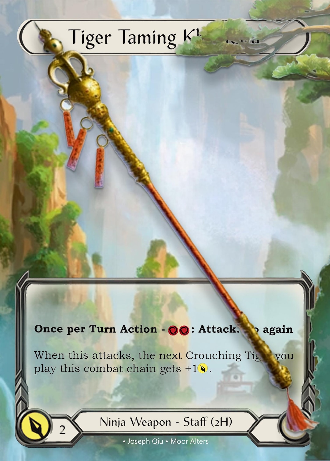 Tiger Taming Khakkara - Alter Token - Flesh and Blood TCG - Etsy