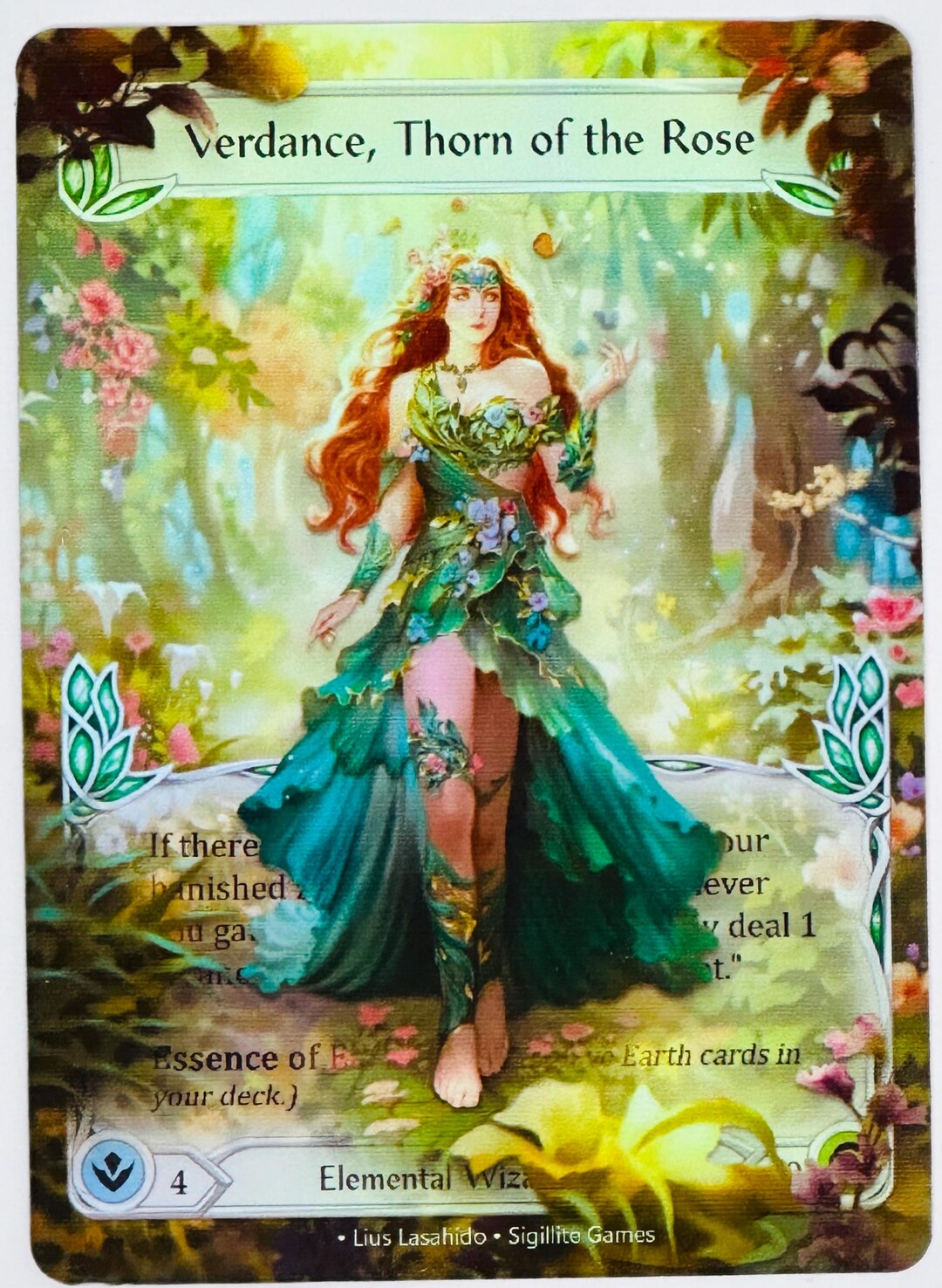 Verdance, Thorn of the Rose Alter Token Flesh and Blood TCG - Etsy