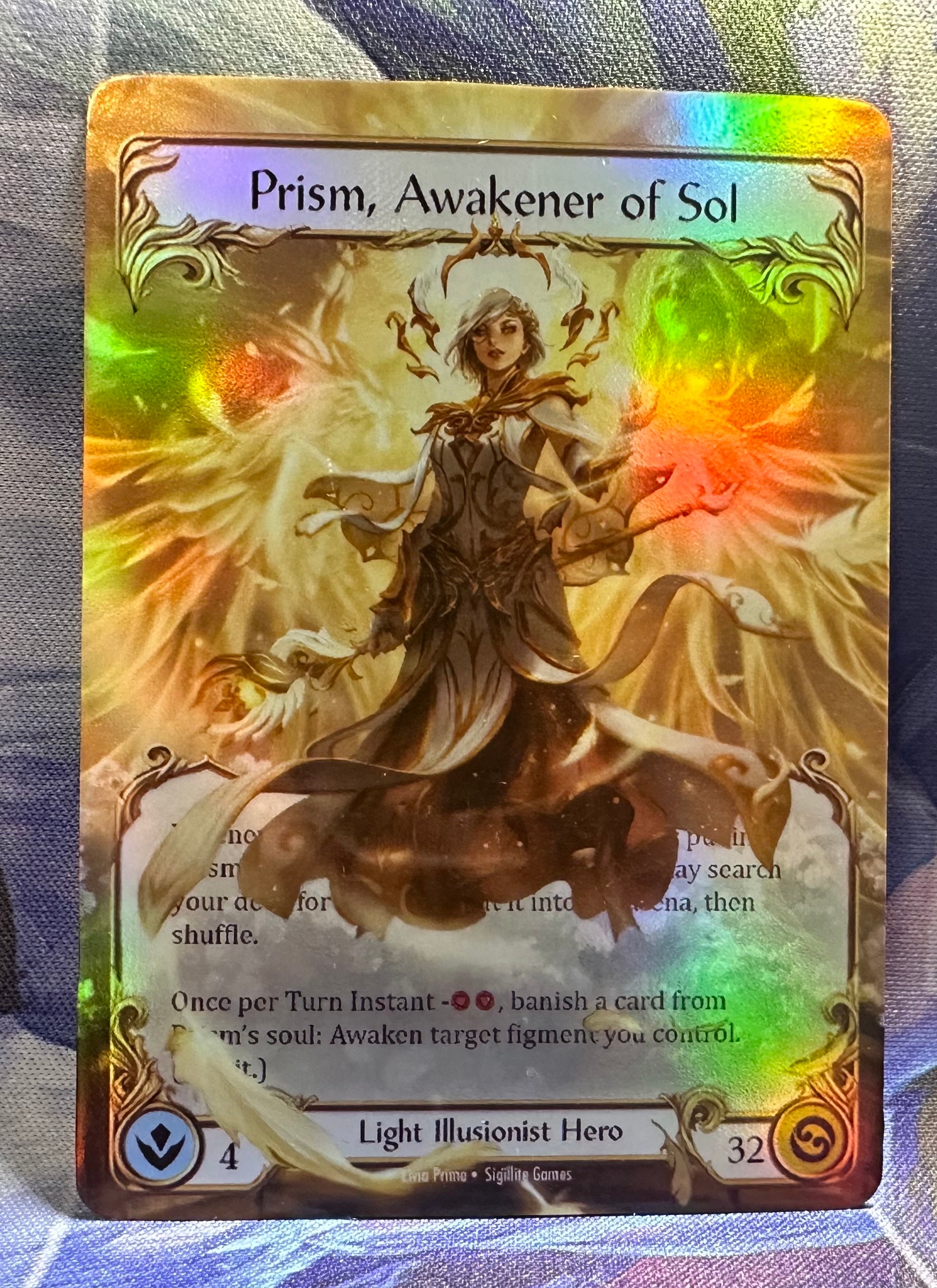 Prism Awakener of Sol Alter Token Flesh and Blood TCG - Etsy UK