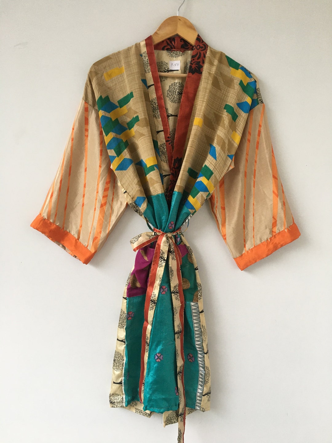 Indian Handmade Kimono Short Kimono for Women Silk Saree - Etsy
