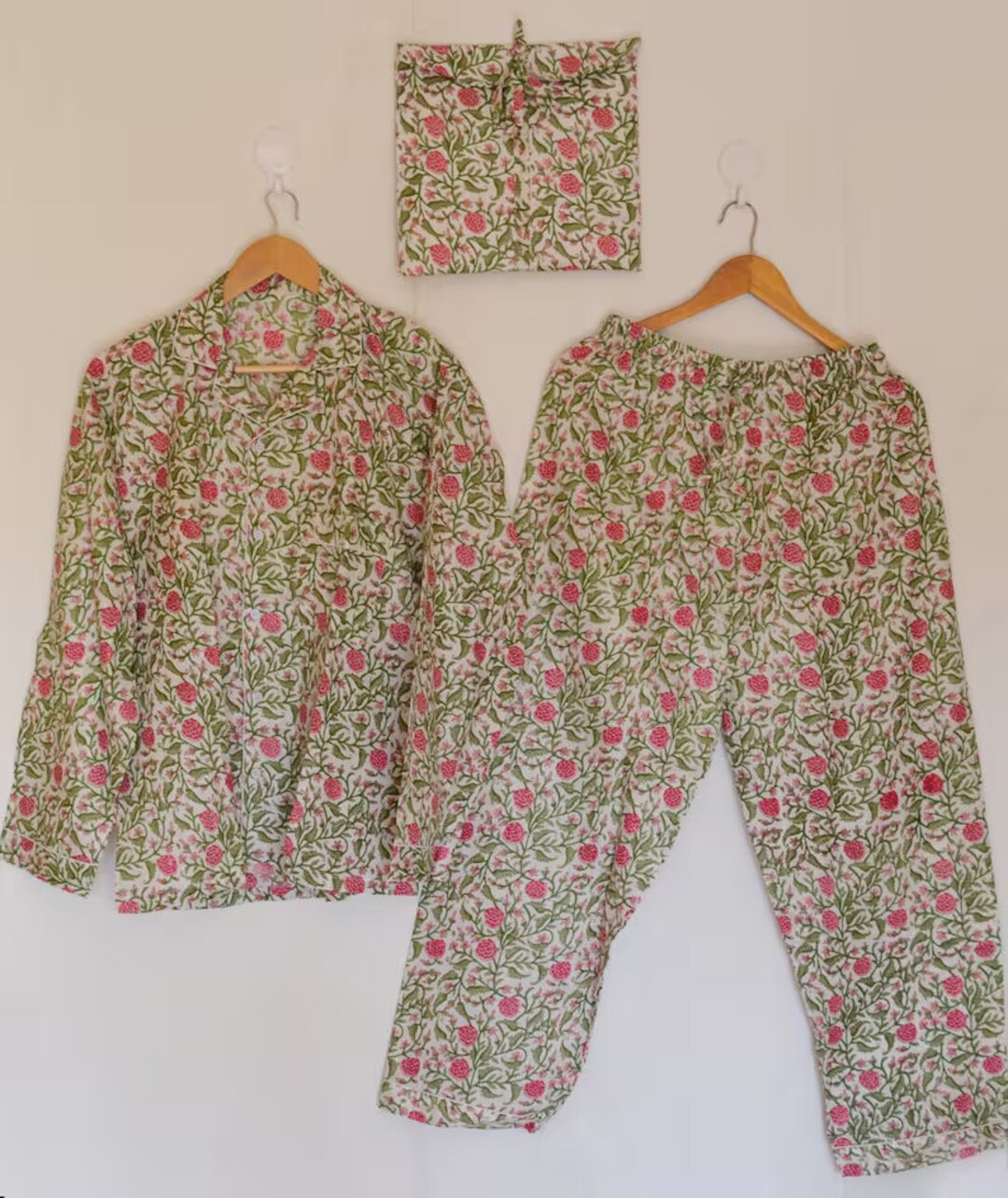 Cotton Pajama Set, Women Pajamas, Indian Handmade Pajama Set ...