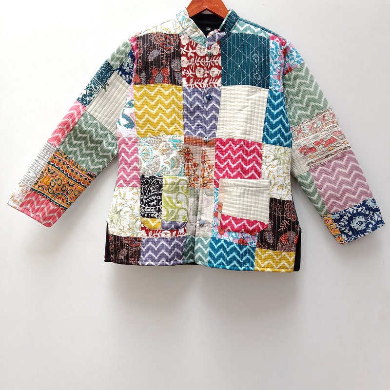 Quilted Patchwork Jacket - Etsy