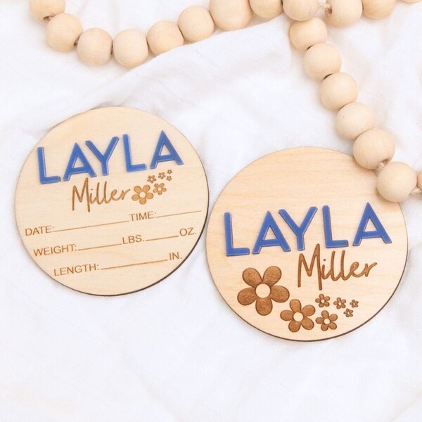 Handmade Birth Announcement - Etsy