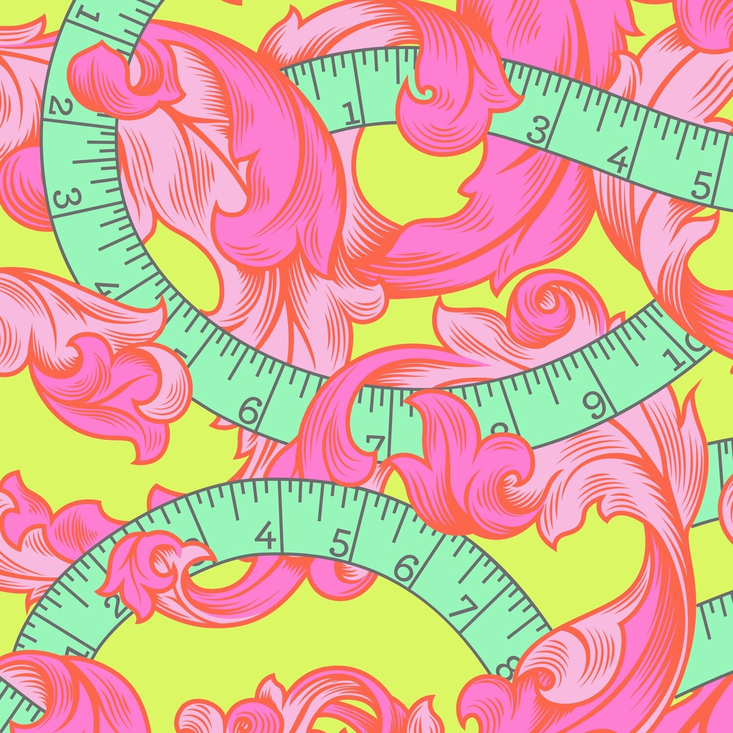 Tula Pink Homemade QBTP004 Measure Twice Morning 108 Wide Back - Etsy