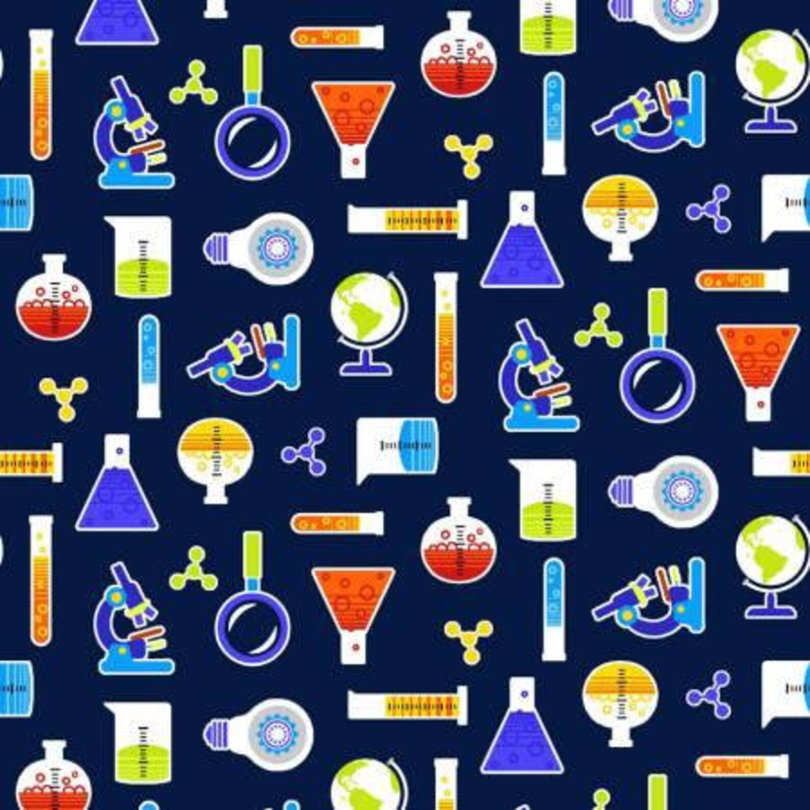 Studio E Chemistry 3734-77 Navy Blue Chem Bottles by Geek Chic - Etsy