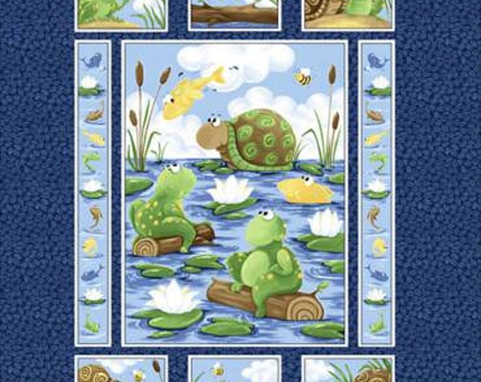 Suzybee 20220-780 Paul Sheldon Frog Turtle Panel - Etsy