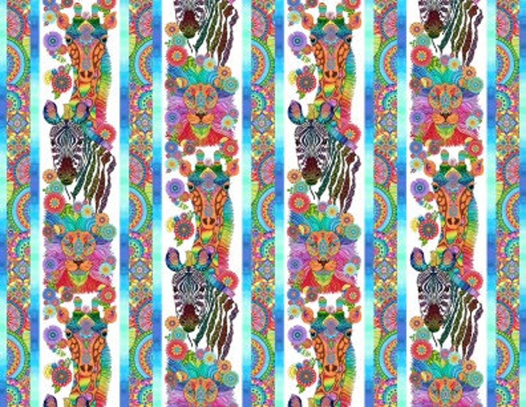 WP 77629-149 Safari Border Stripe - Etsy