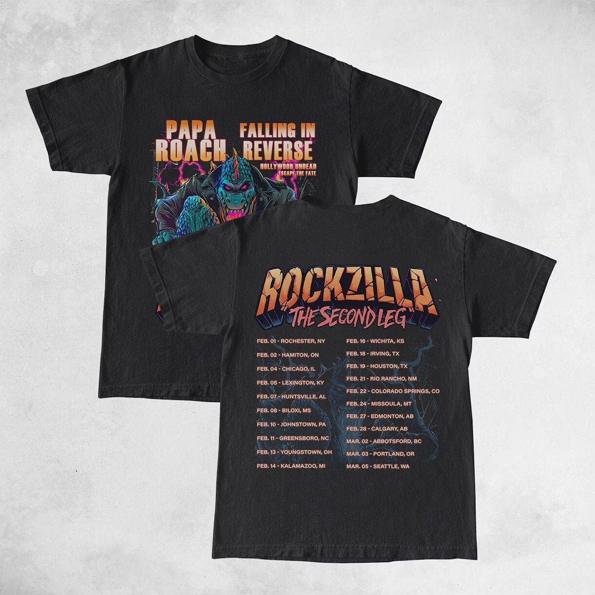 Rockzilla The Second Leg Tour 2023 Shirt sold by Cordi Costa Rica ...