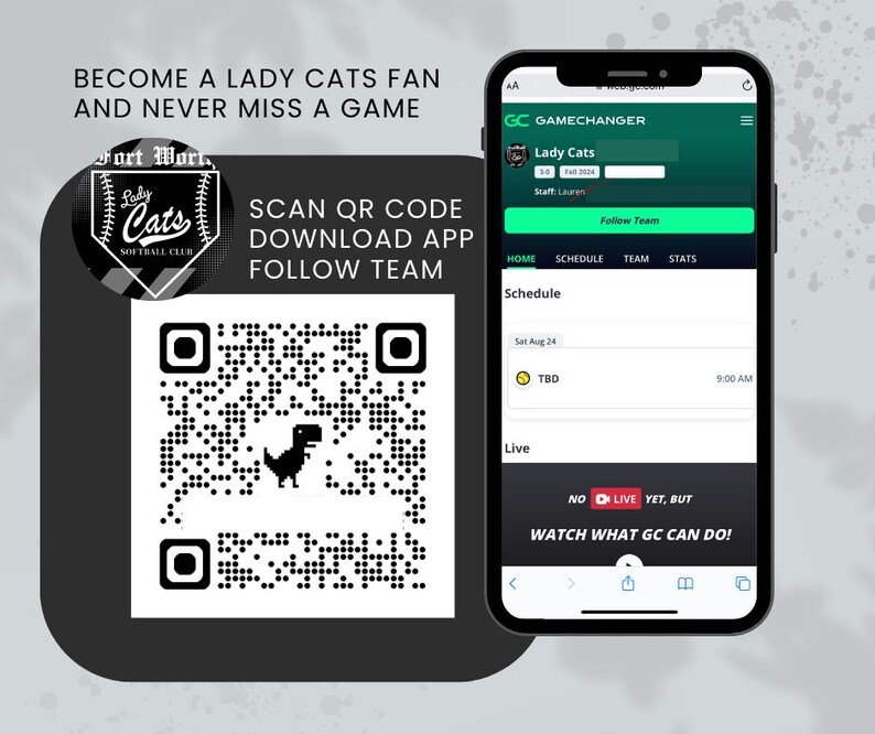 Sports Gamechanger Schedule Canva Editable Template - Etsy