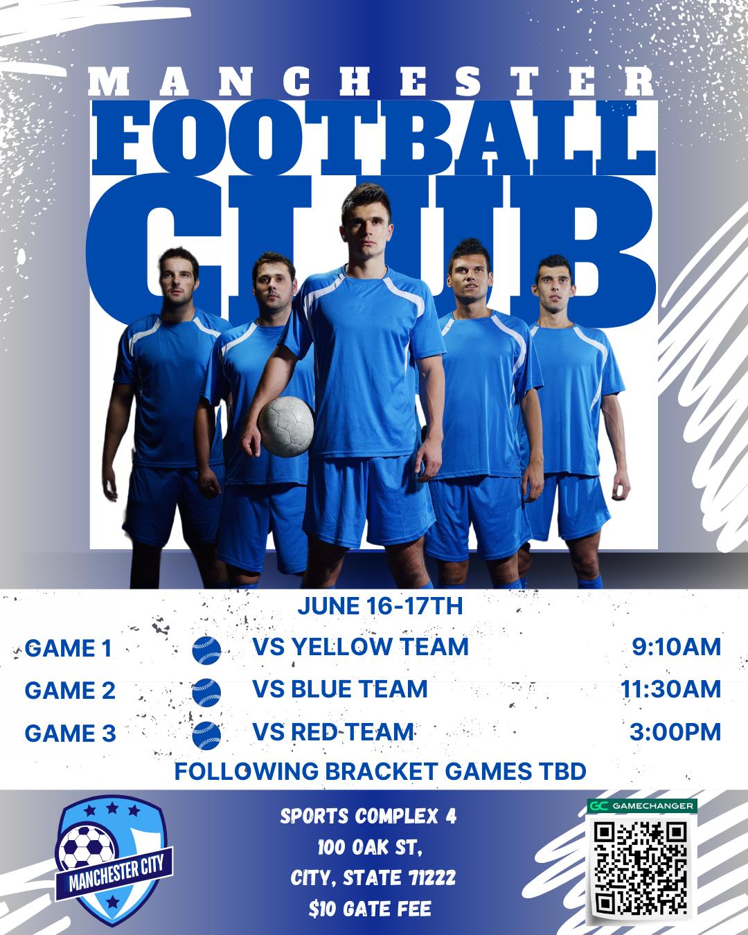 Sports Tournament Team Schedule Canva Editable Template - Etsy