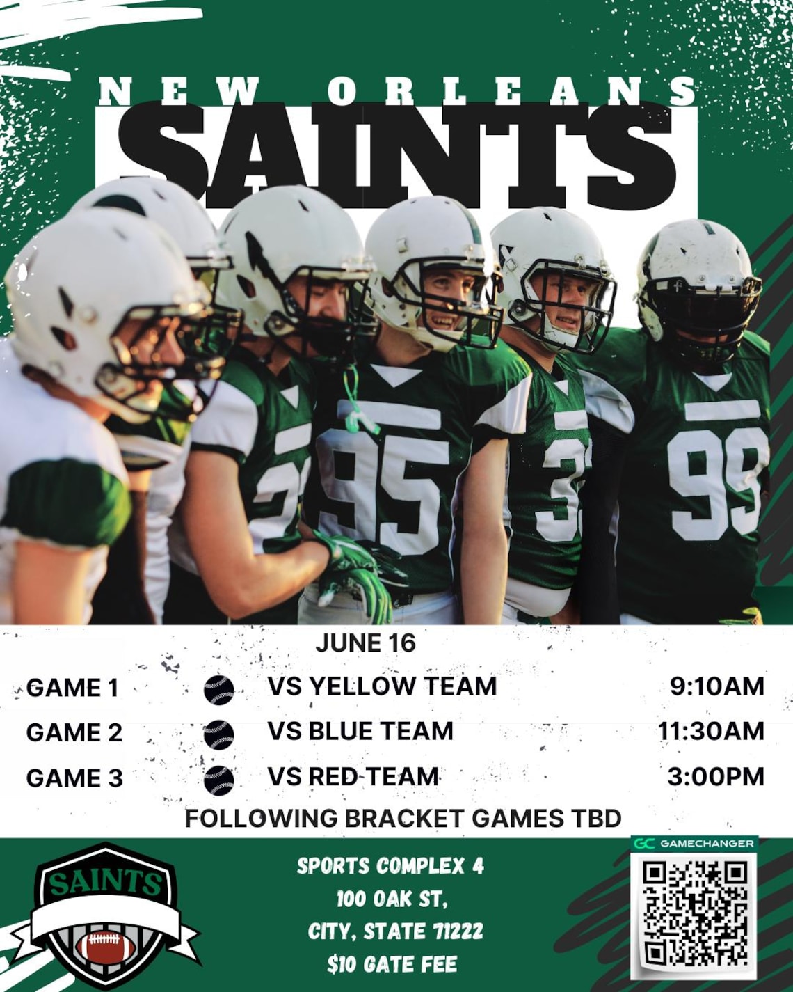 Sports Tournament Team Schedule Canva Editable Template - Etsy