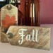 Wooden Fall Door Tags, Reclaimed Wood Fall Decor, Rustic Fall Door Tags ...