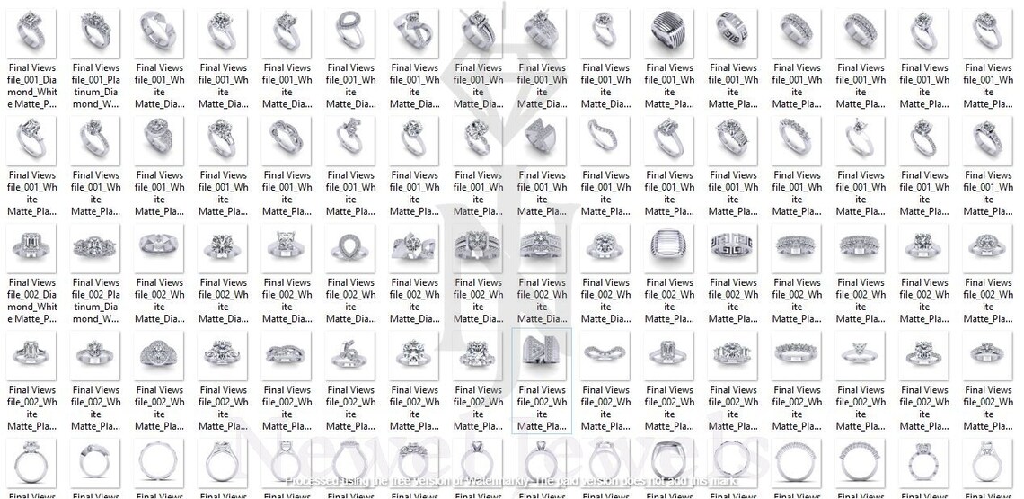 3D Ring CAD Models: Jewelry Design (digital Download) - Etsy
