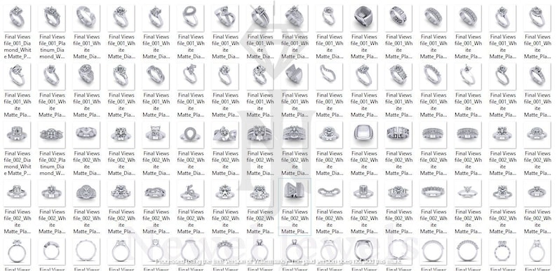 3D Ring CAD Models: Jewelry Design (digital Download) - Etsy