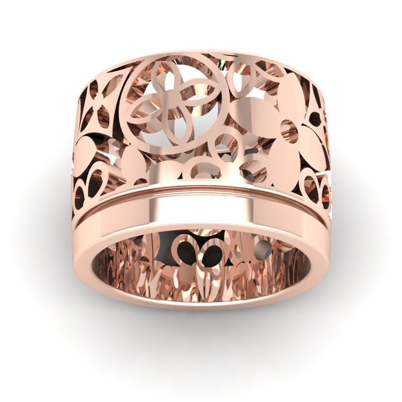 Floral Cutout Ring CAD Model: Jewelry Design (STL File) - Etsy