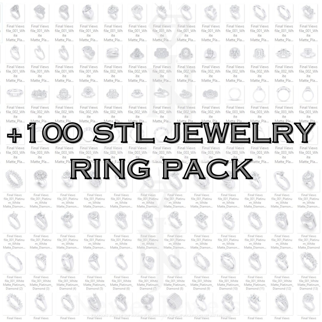 100+ Rings, Infinite Elegance: A Signature STL Collection - Etsy