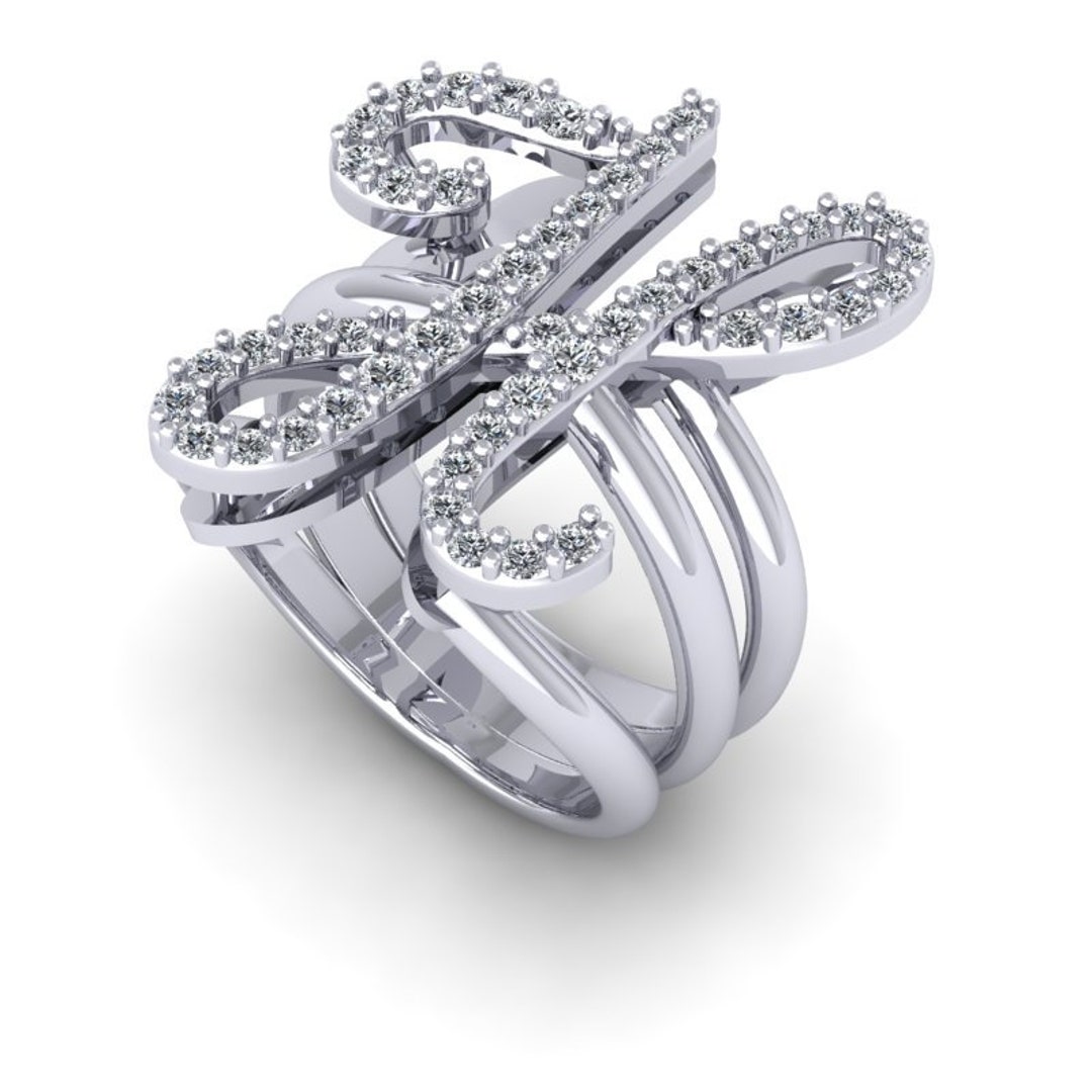 3D STL Ring File NJ RING - Etsy