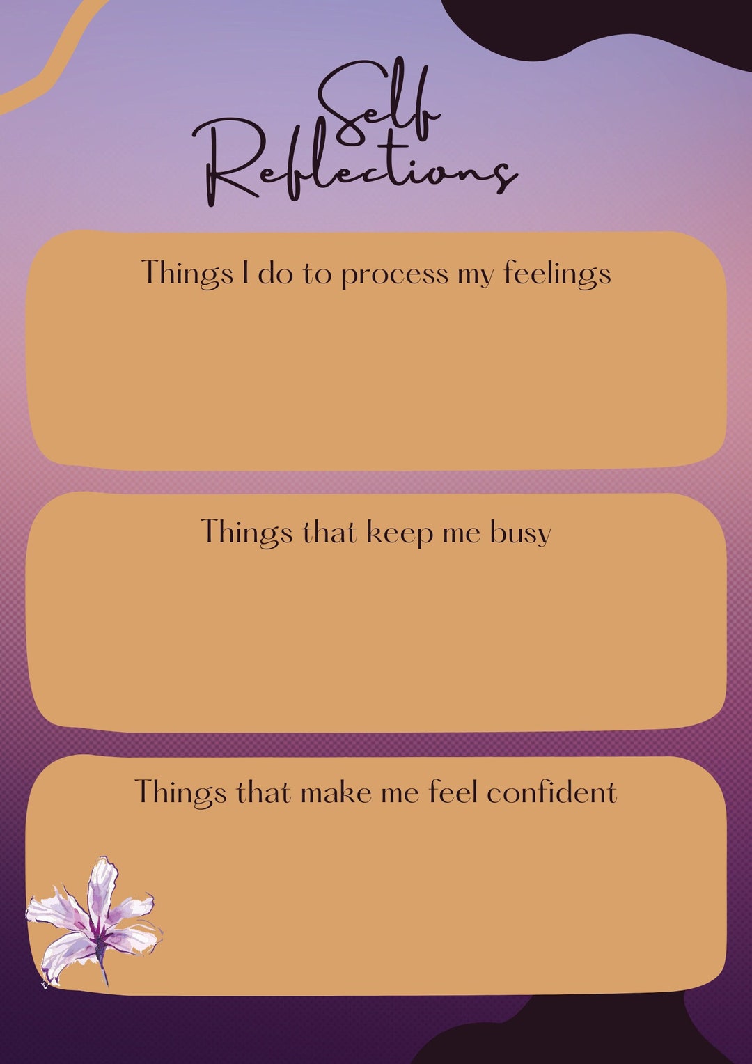 Self Reflection...things I Do - Etsy