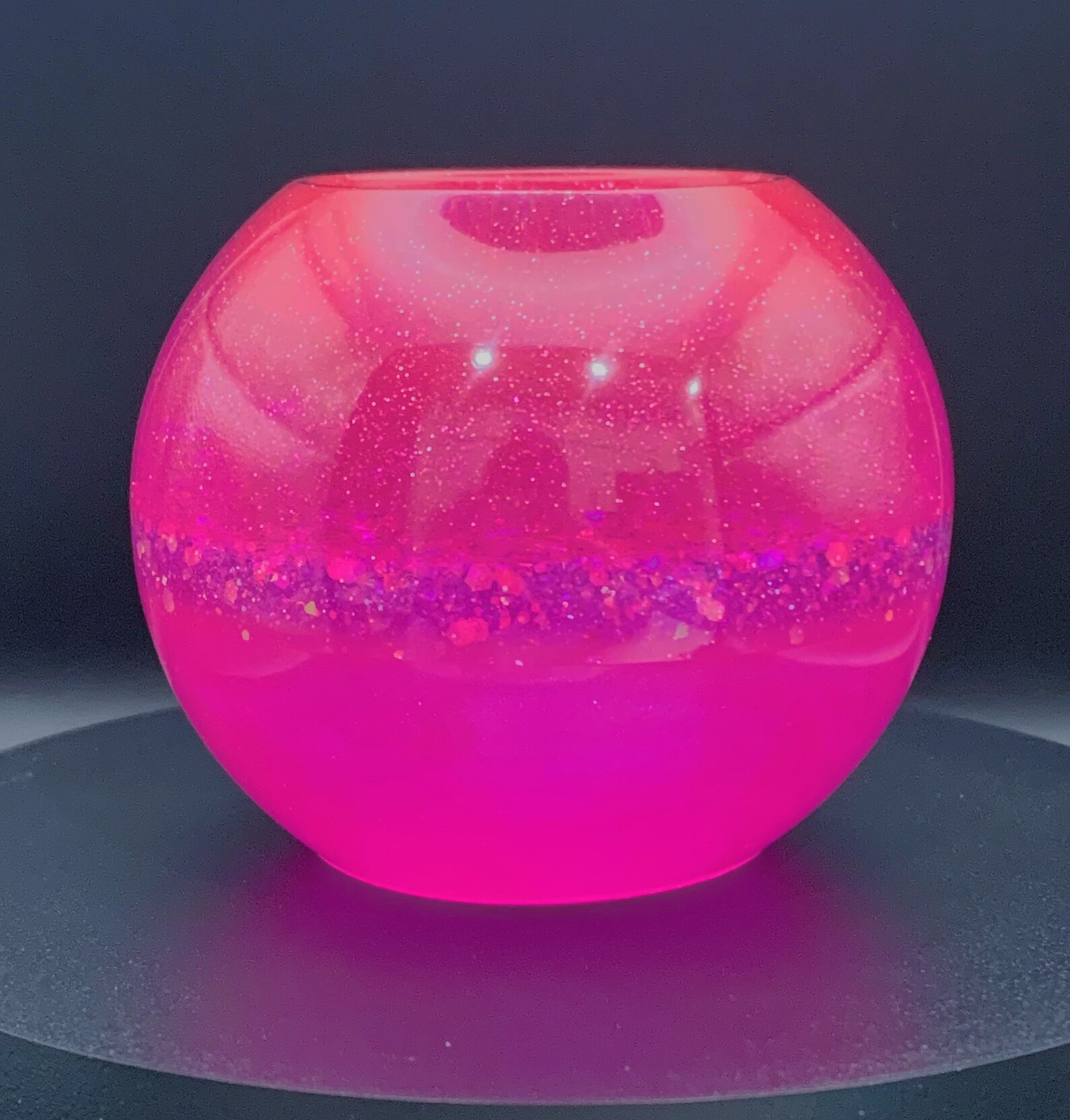 Pink Resin Tea Light Candle Holder - Etsy