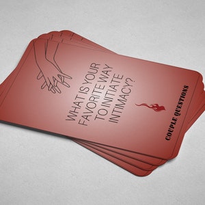 Couples Card Game, Intimacy Card Games, Printable Conversation Cards ...