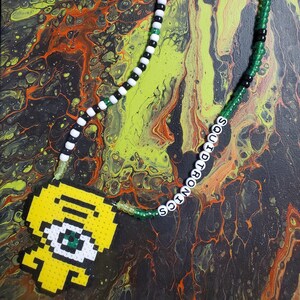 Subtronics Perler Bead Kandi Necklace Squidward squidtronics Rave EDM ...
