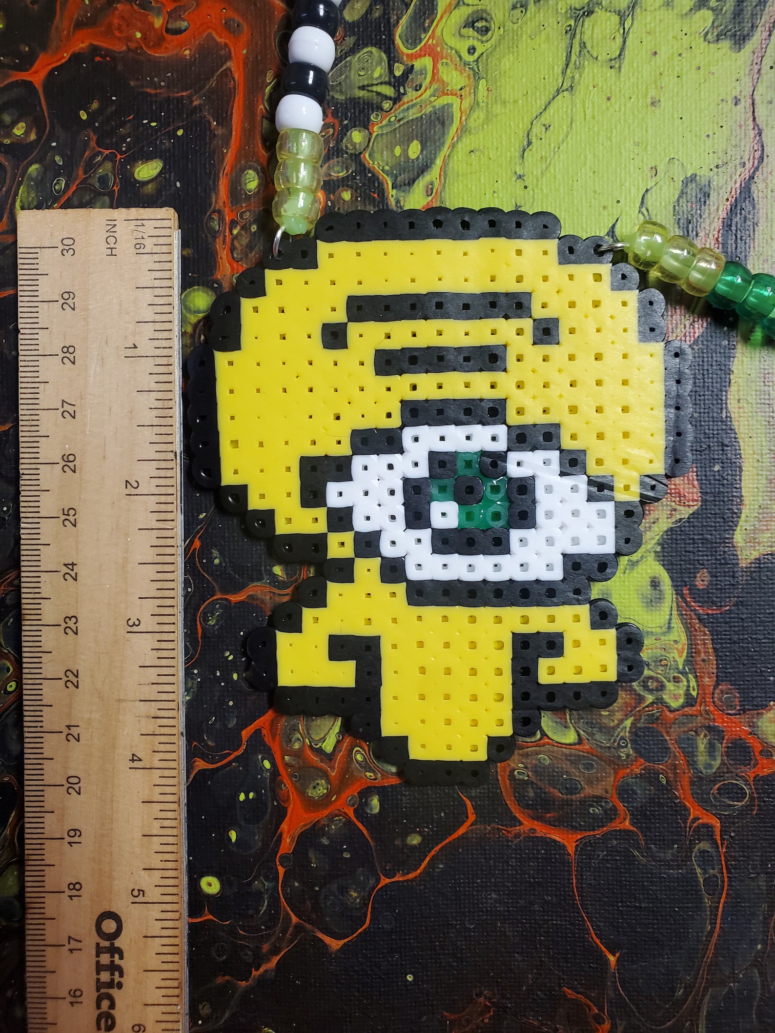 Subtronics Perler Bead Kandi Necklace Squidward squidtronics Rave EDM ...