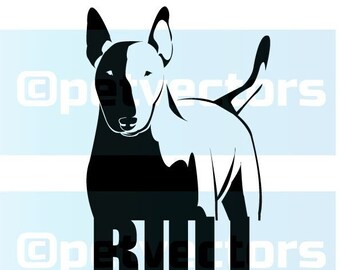 Bull Terrier Dog Head Design Svg Png Dxf Eps Pdf Vector Graphic Cut ...