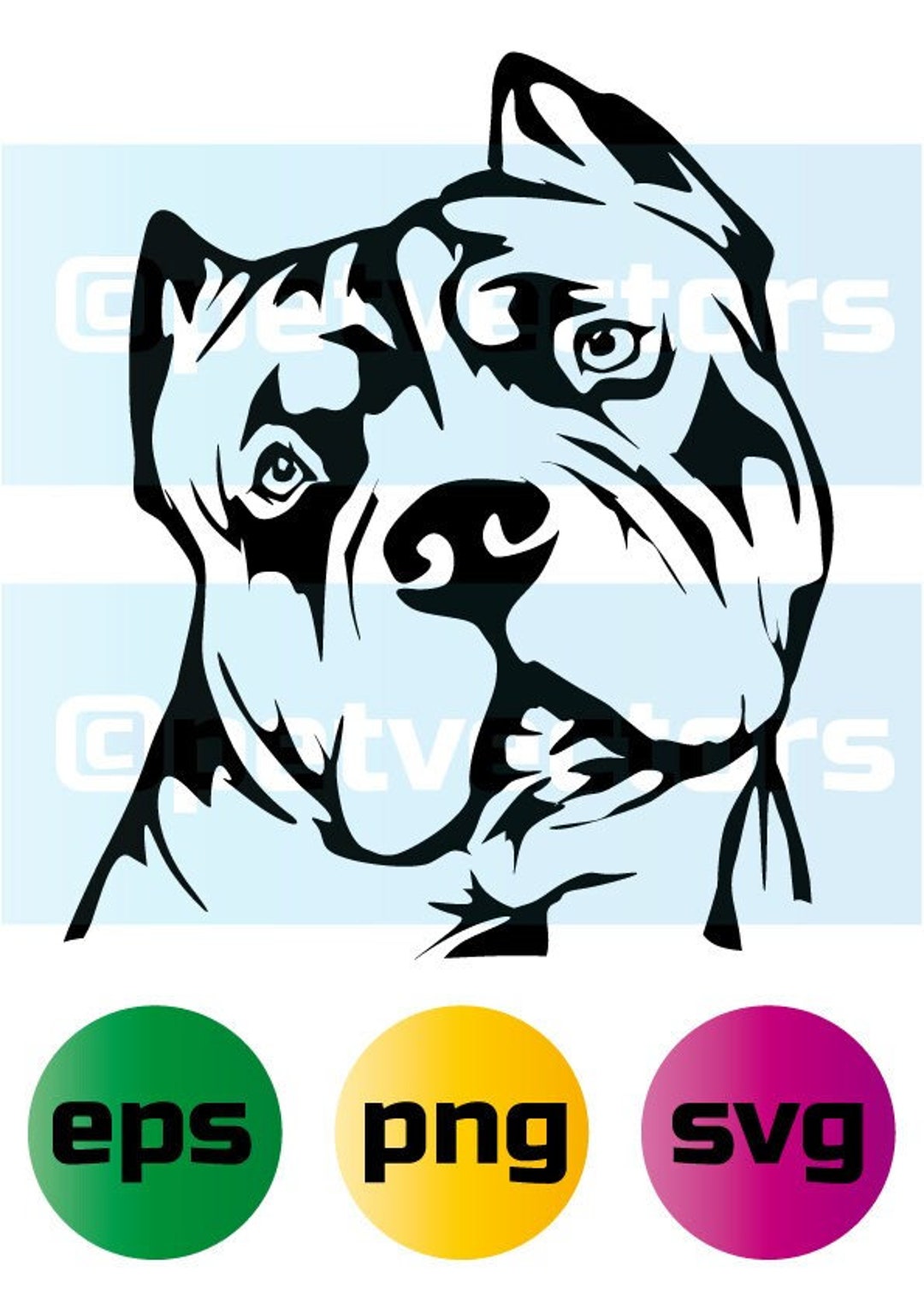 American Bully Eps Svg Png Vector Cutting File - Etsy
