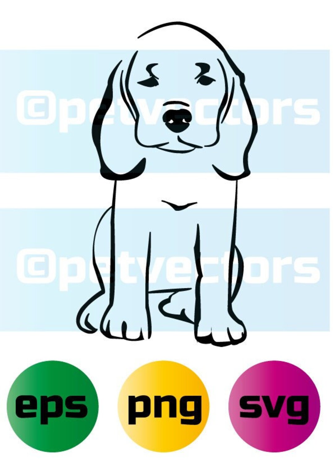 Beagle Eps Svg Png Vector Cutting File - Etsy