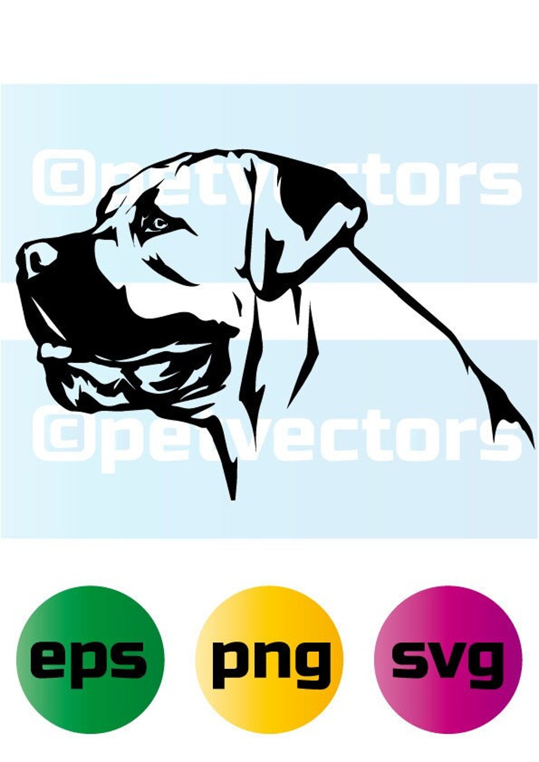 Boerboel Dog Eps Svg Png Vector Cutting File - Etsy