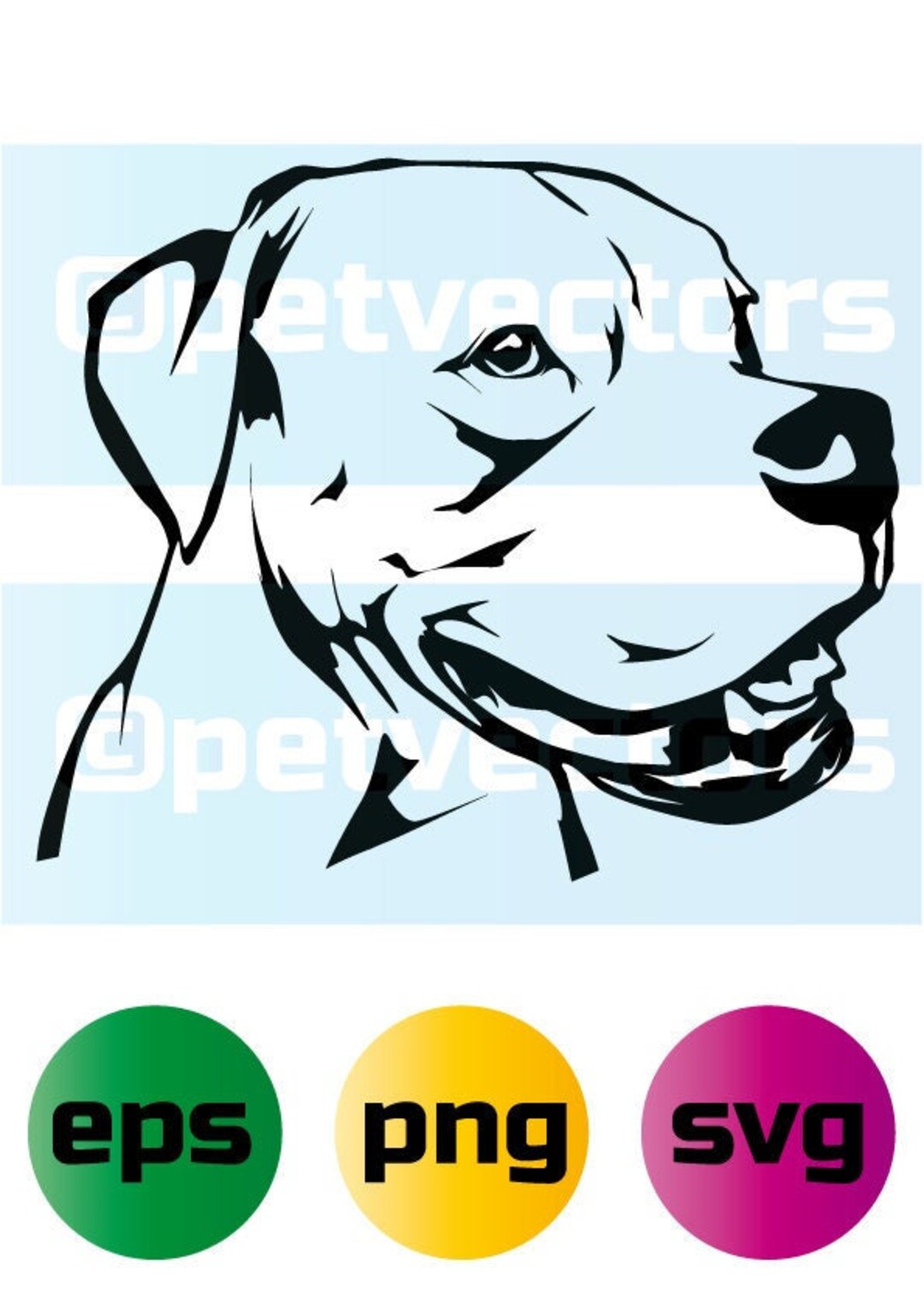 Dogo Argentino Eps Svg Png Vector Cutting File - Etsy