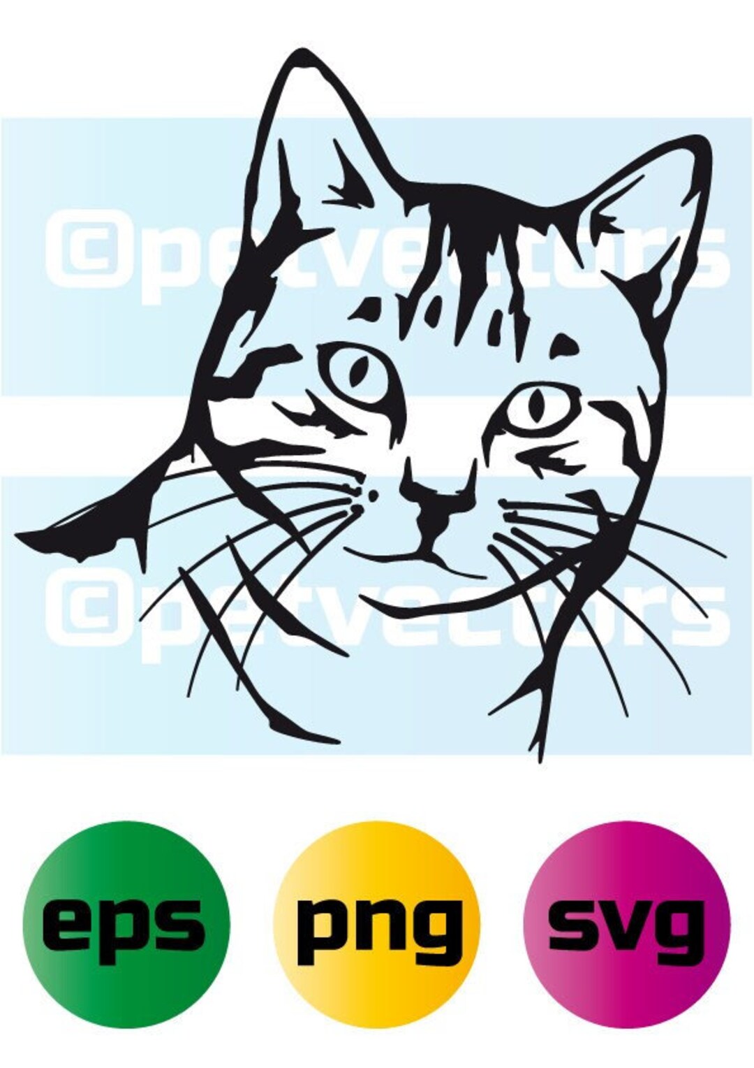 Cat Cute Eps Svg Png Vector Cutting File - Etsy