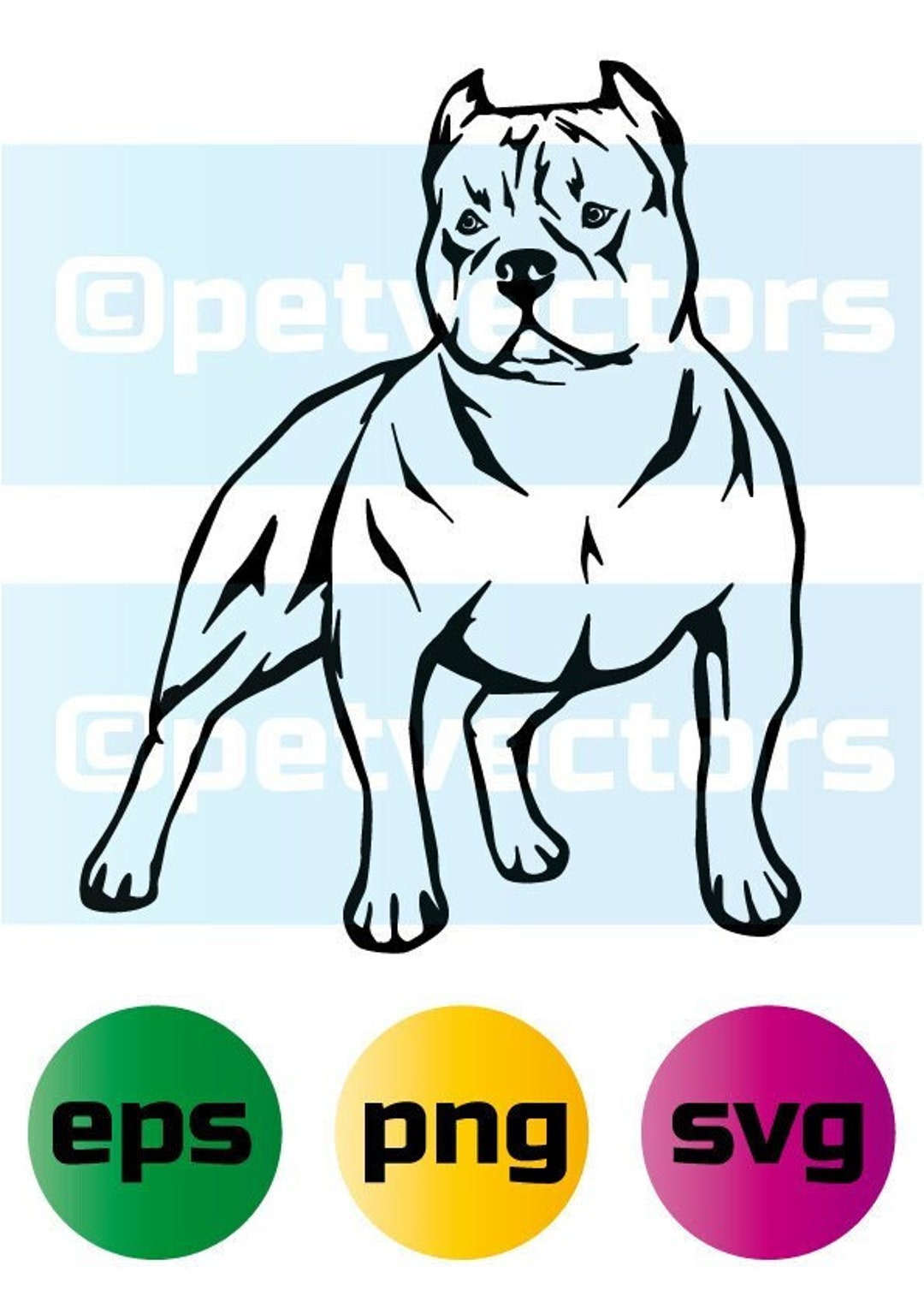 American Bully eps svg png Vektor schneiden Datei - Etsy.de