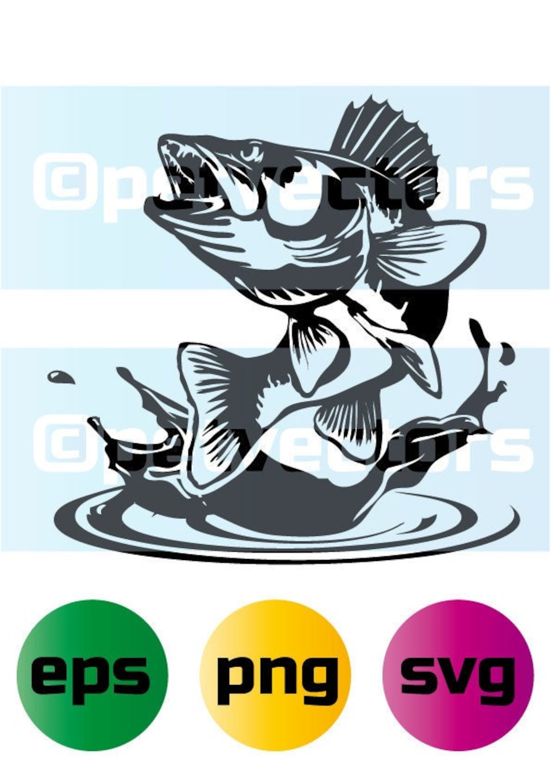 Zander Eps Svg Png Vector Cutting File - Etsy