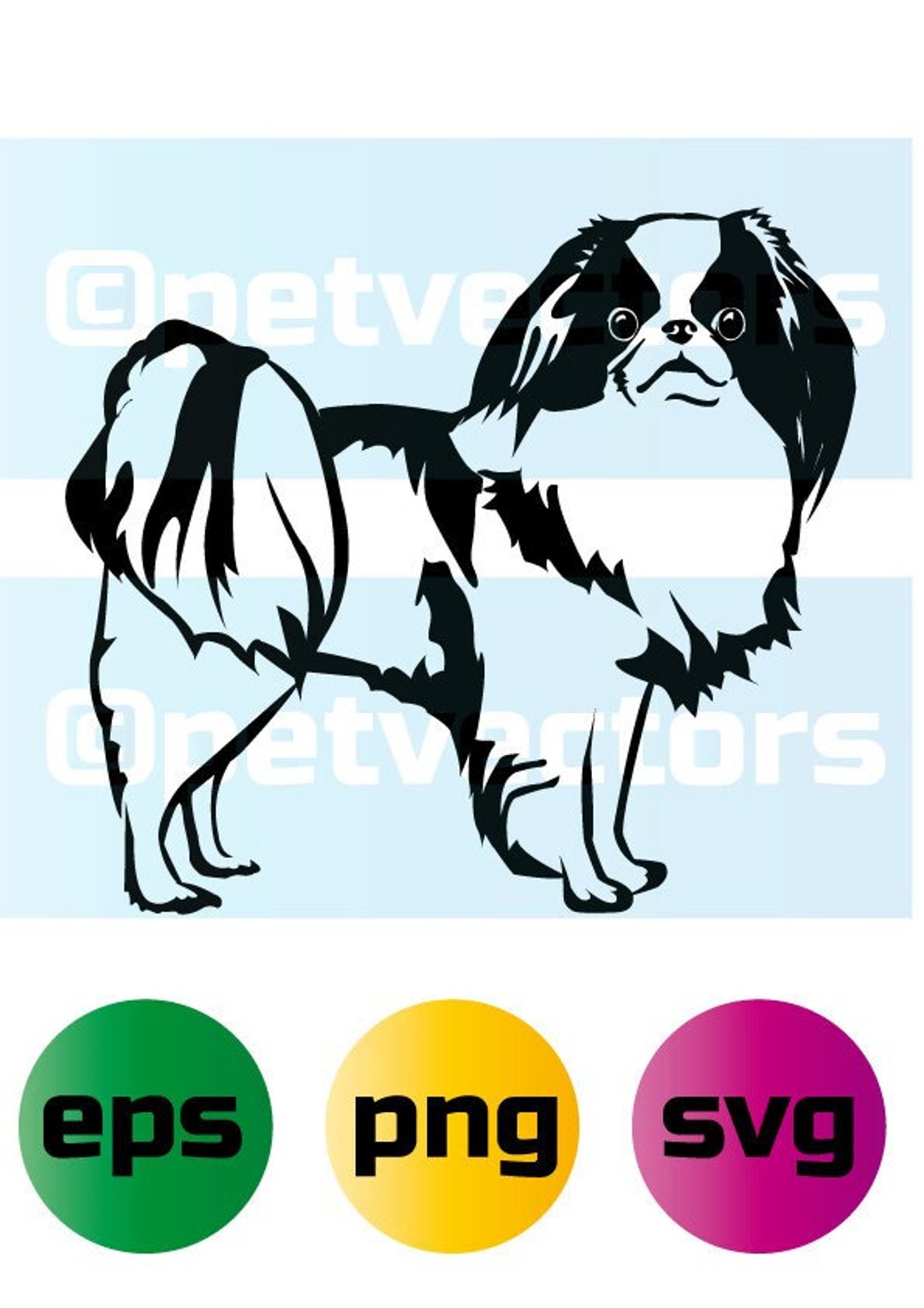 Japan Chin Eps Svg Png Vector Cutting File - Etsy