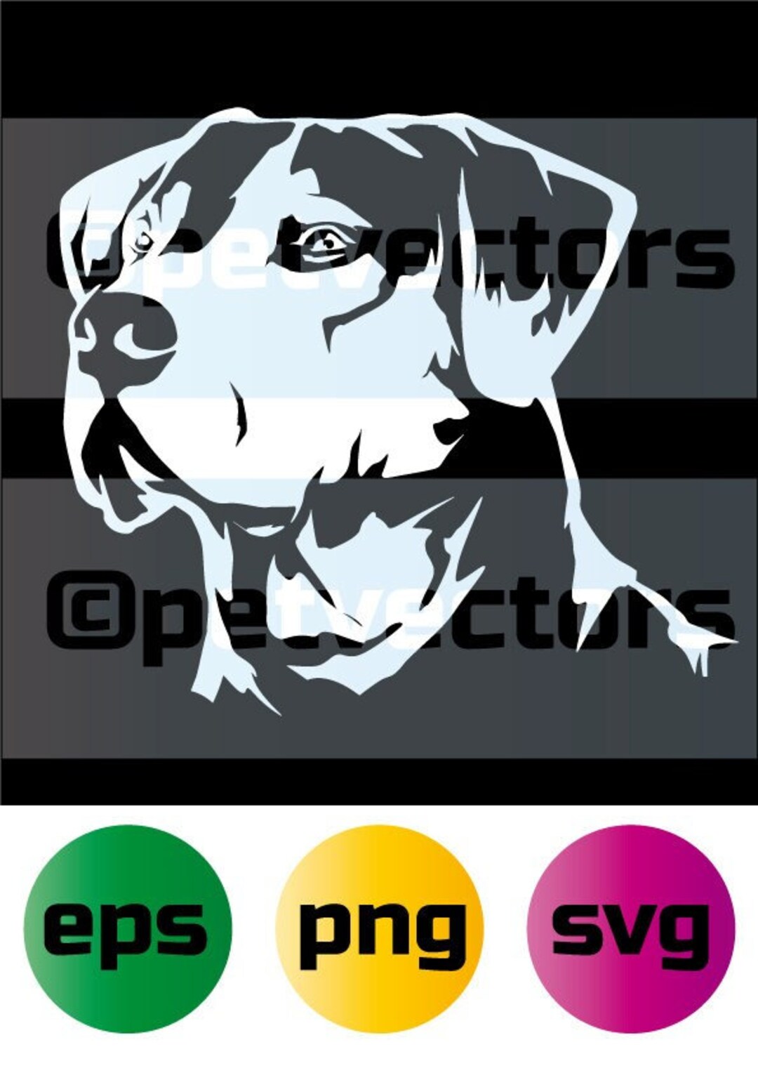 Catahoula Eps Svg Png Vector Cutting File Negative White - Etsy