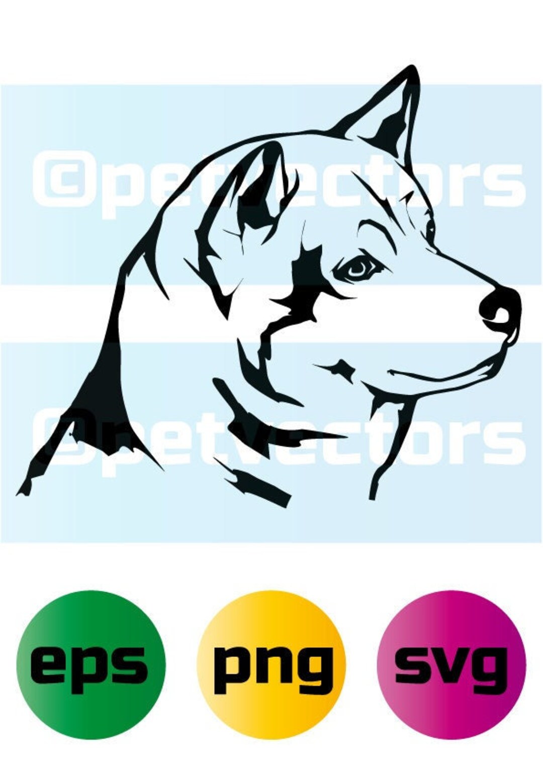 Shiba Dog Eps Svg Png Vector Cutting File - Etsy