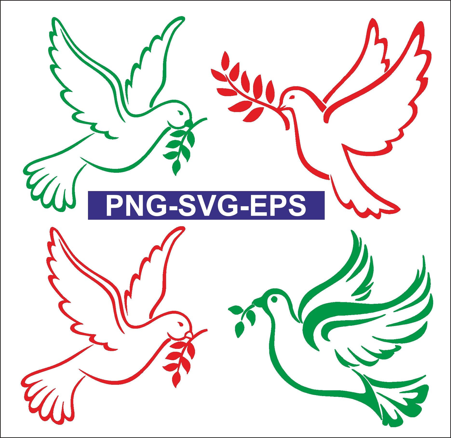 Dove SVG VECTOR Dove Clipart Bird Svg Files Cricut Bird - Etsy Canada