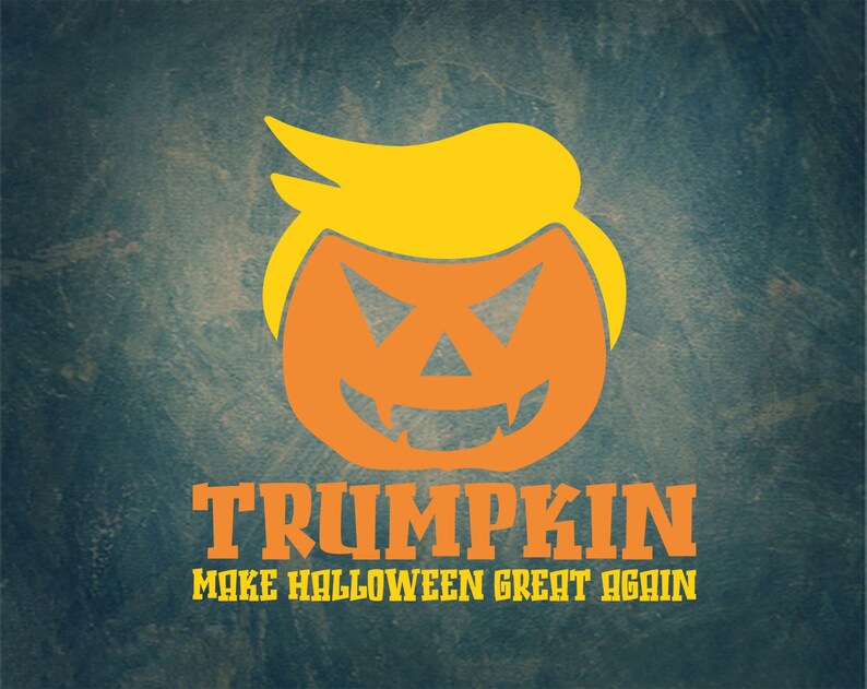 Trumpkin Svg, Make Halloween Great Again Svg, Funny Trump Head Svg ...