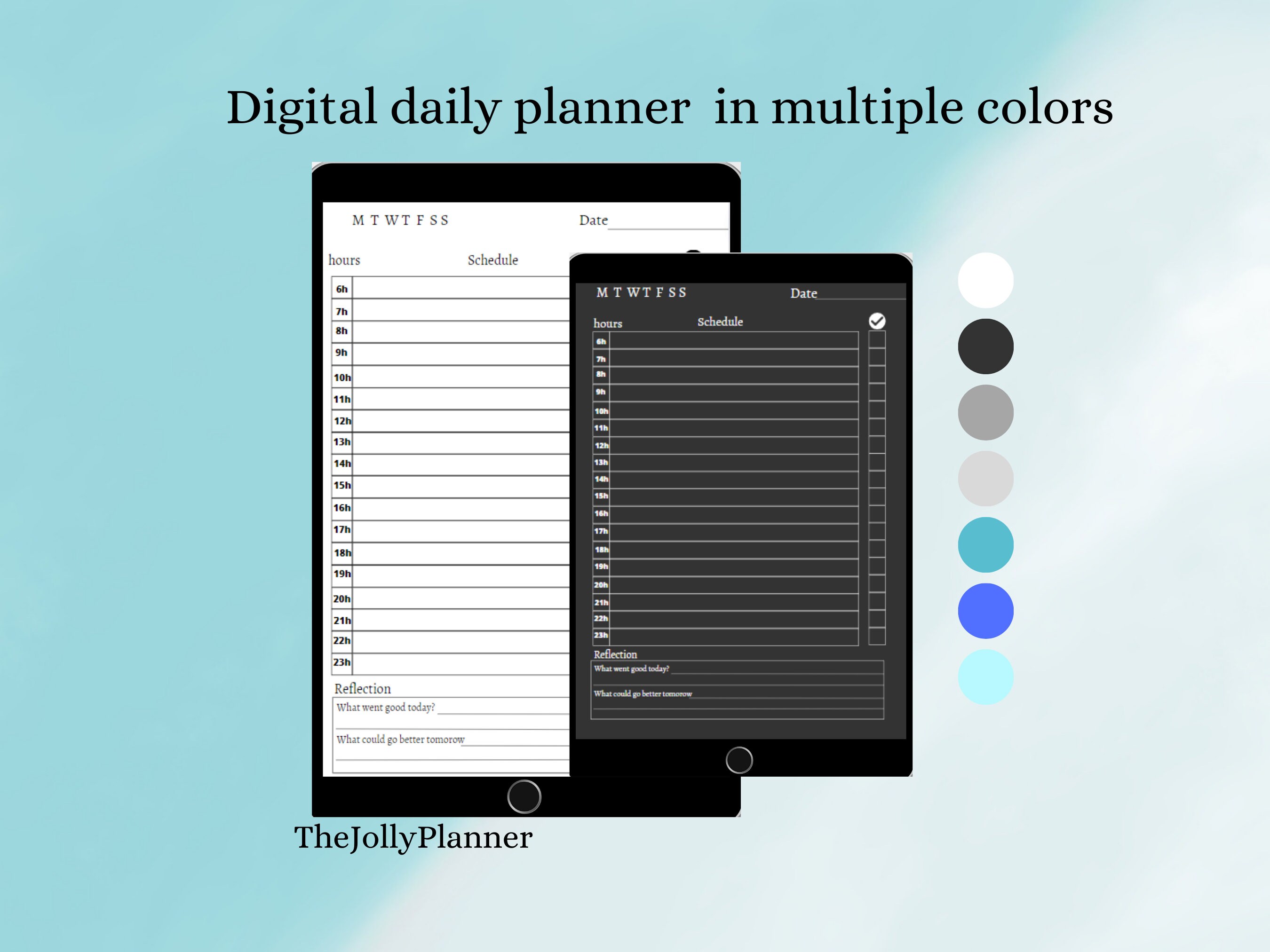 Digital/printable Daily Planner, Simple Daily Planner in Multiple ...