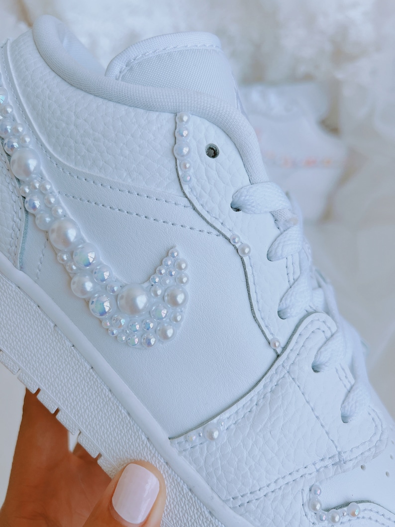 Wedding Bridal Sneaker Customized Air Jordan Wedding Sneakers - Etsy