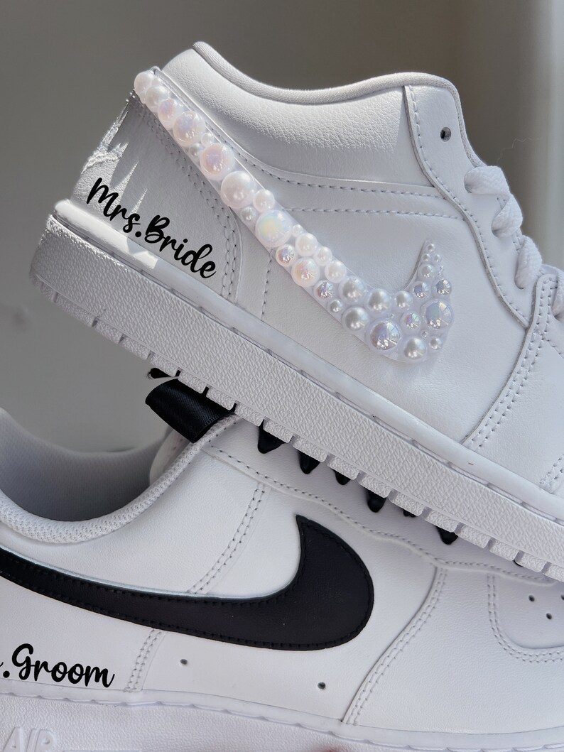 Personalized Wedding Sneakers for Bride and Groom - Etsy