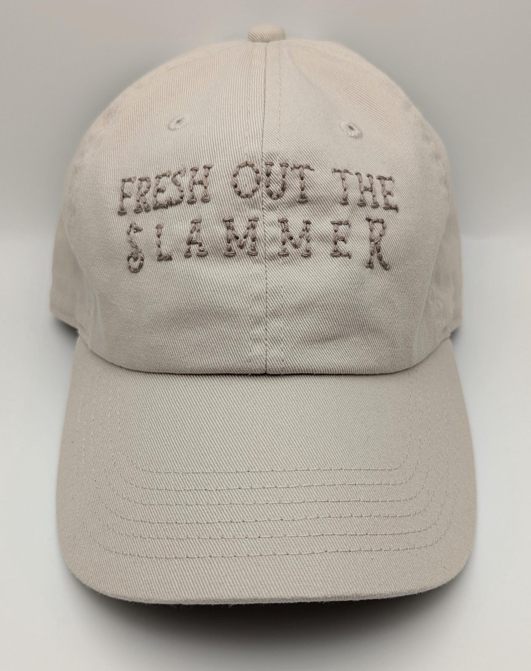 Hand-embroidered Taylor Swift Inspired "fresh Out the Slammer" Dad Hat ...