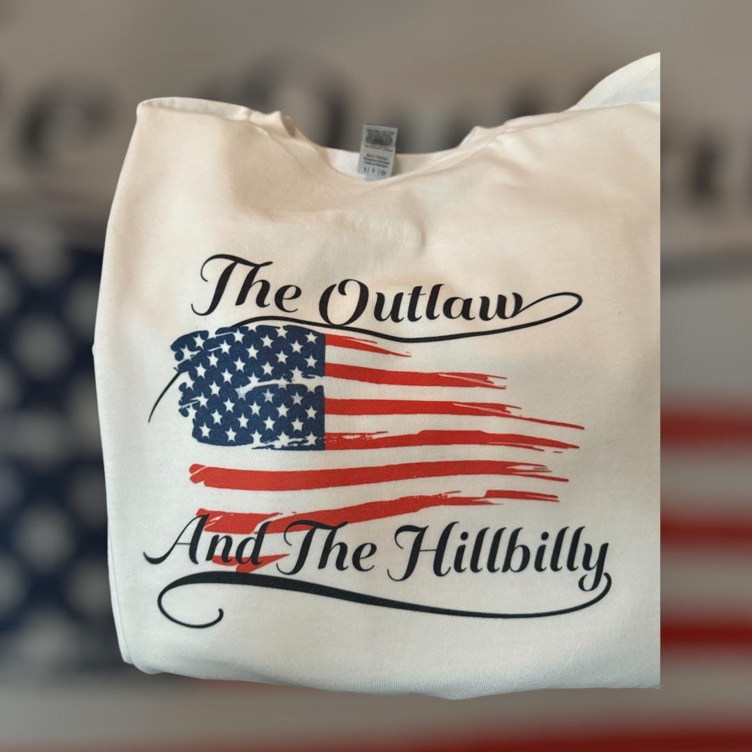 The Outlaw and the Hillbilly Shirt Trump Patriotic American Flag - Etsy