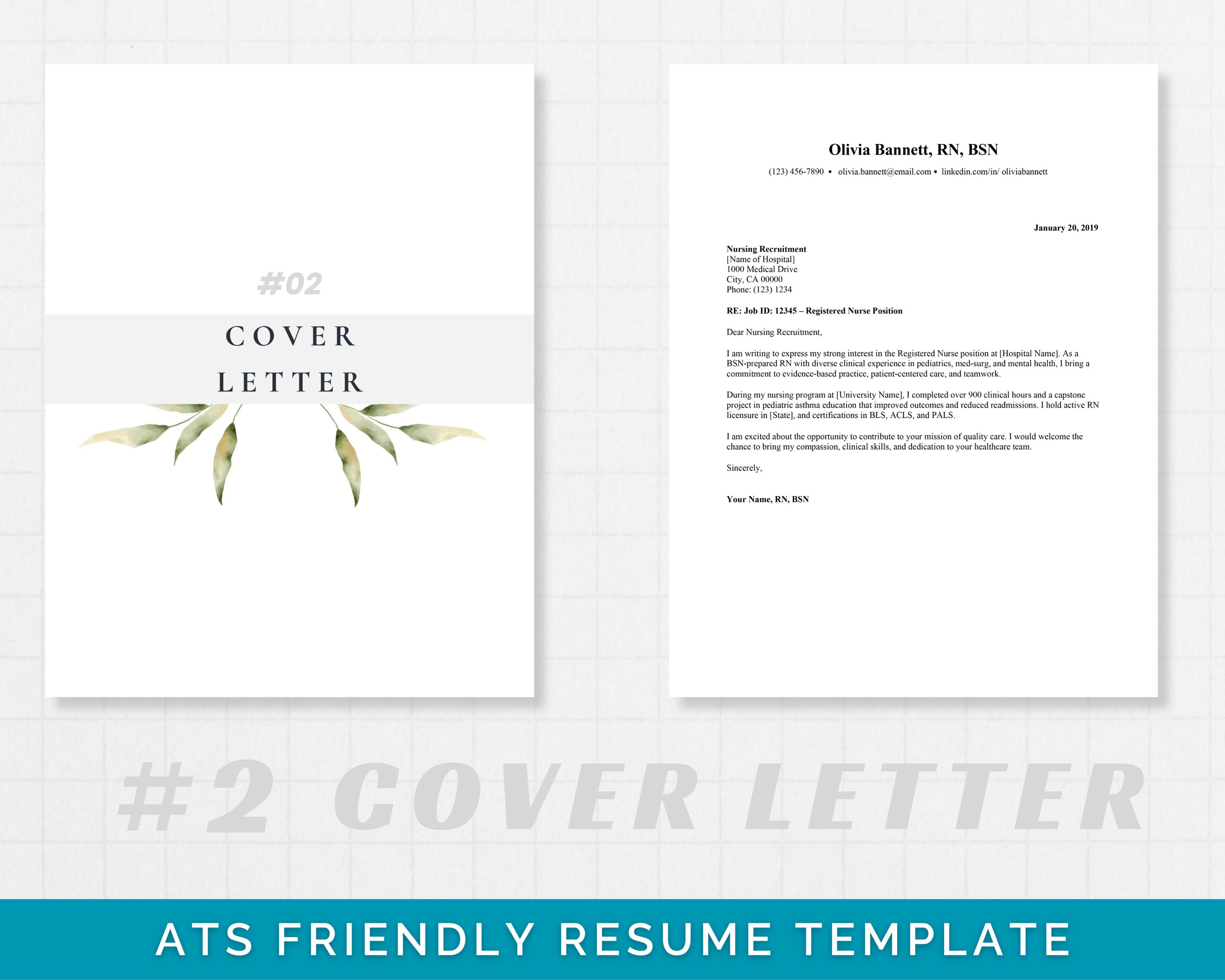 Nurse Portfolio Template, Professional Nursing Portfolio for RN, Rn ...