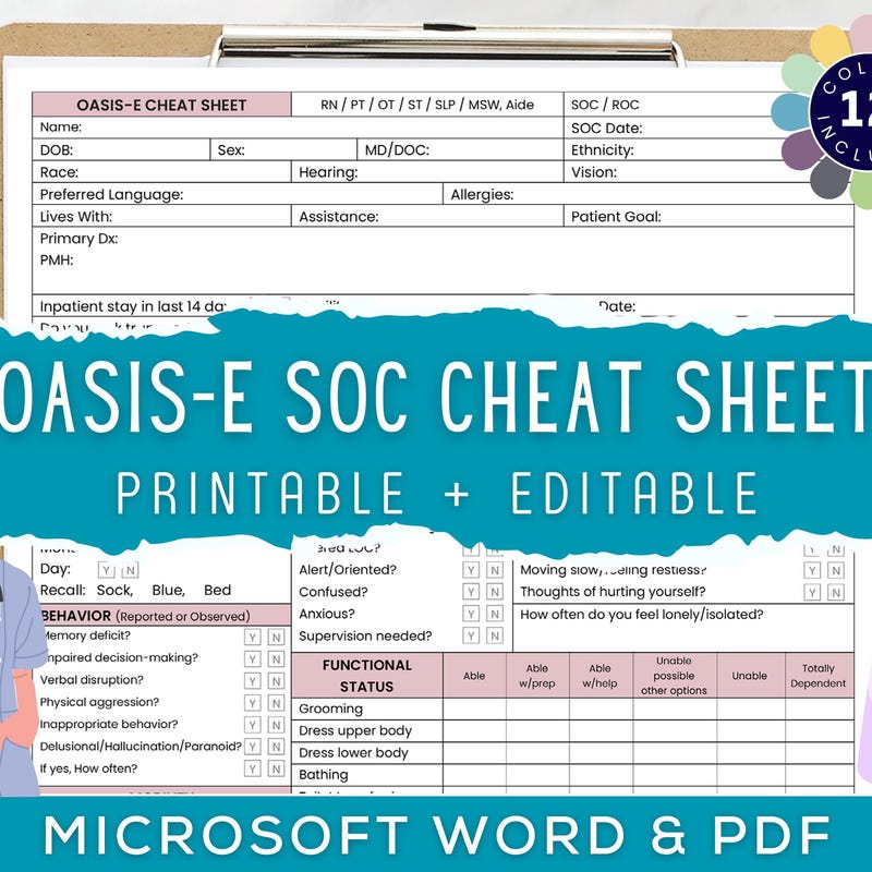 Oasis E1 Cheat Sheet - Etsy