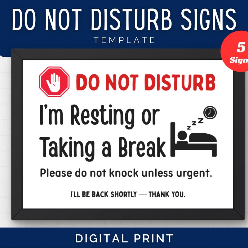 Interview in Progress Sign - Etsy