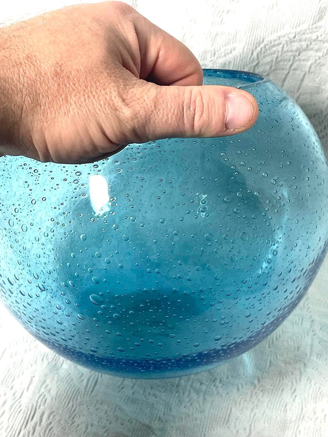 Antique Hand Blown Fishbowl - Etsy
