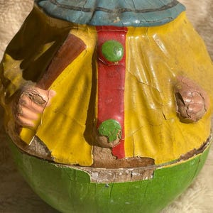 Antique schoenhut Paper Mache Roly Poly Clown - Etsy